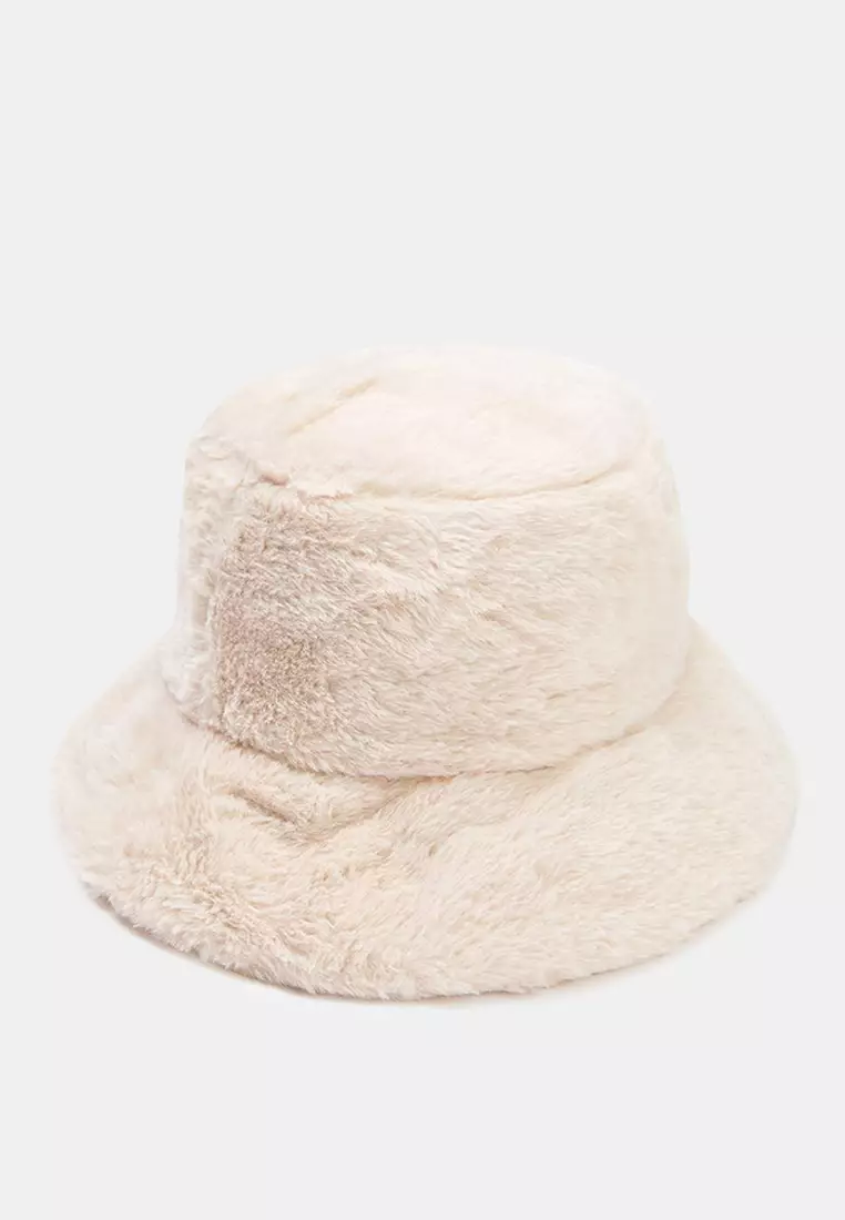 Buy Trendyol Plush Fur Detailed Bucket Hat 2026 Online | ZALORA