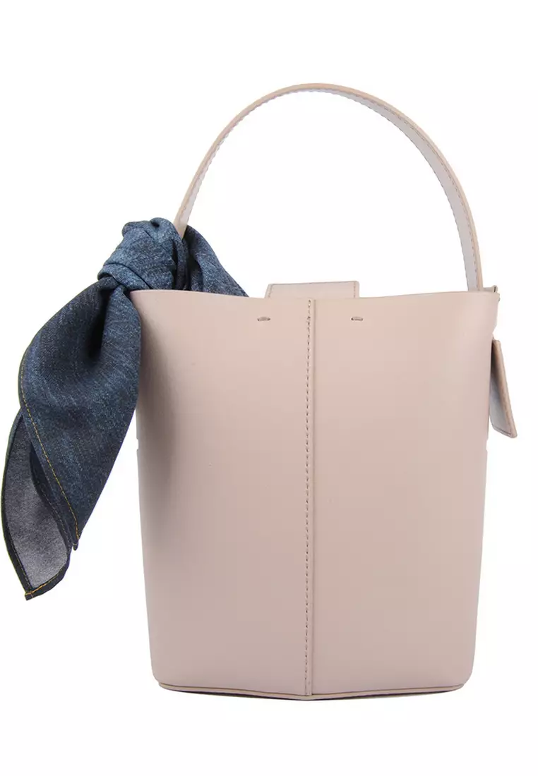 Buy RO Bags Terranova Felucca Mini Top Handle Bucket Bag in Rose Cloud ...