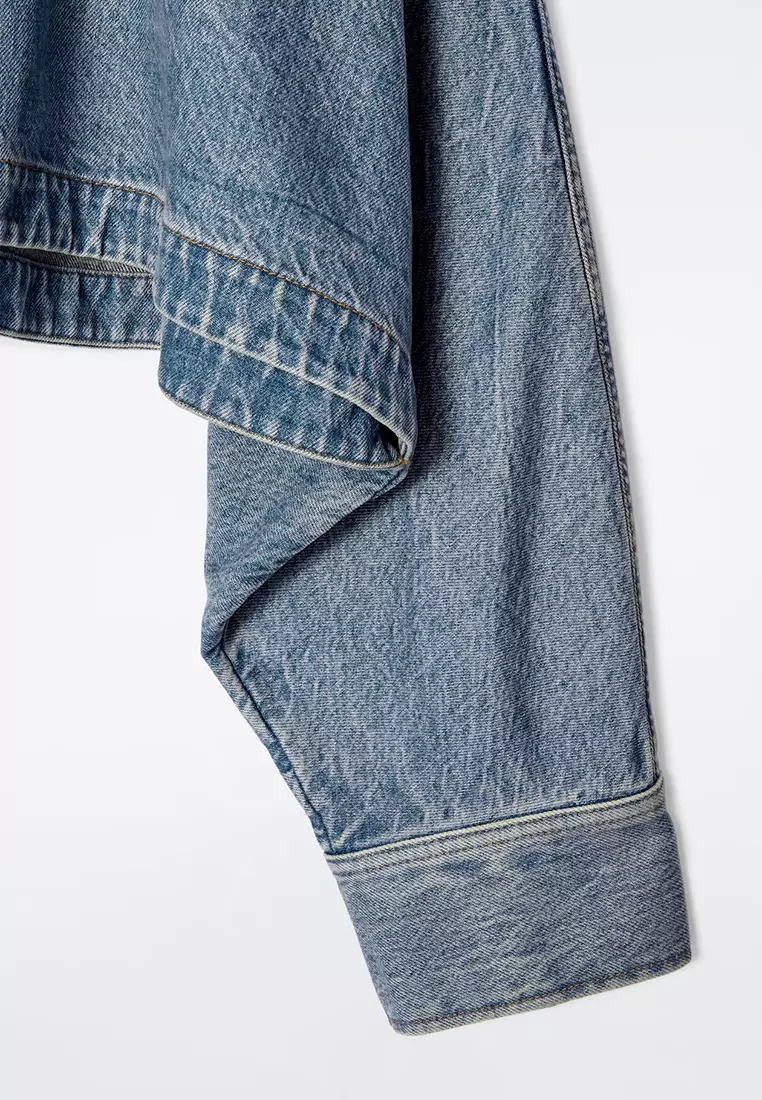 Buy COS Cropped Denim Jacket 2025 Online | ZALORA