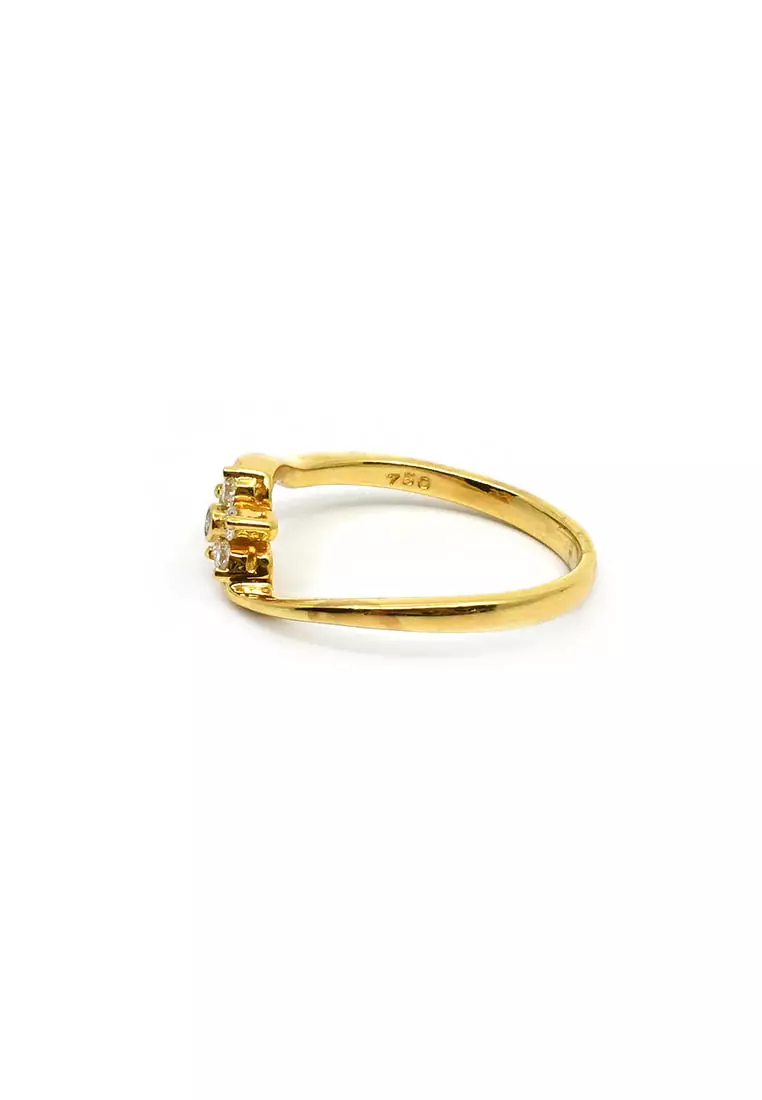 Buy CEBUANA LHUILLIER JEWELRY 18k Italian Made Yellow Gold Lady Ring ...