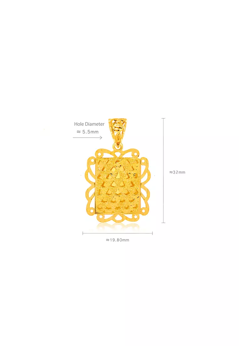 Buy MJ Jewellery 375/9K Gold Pendant B25 Online | ZALORA Malaysia