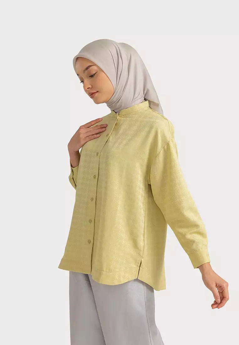 Jual Riamiranda Ria Miranda Primerose Yellow Amna Top Original 2025 ...