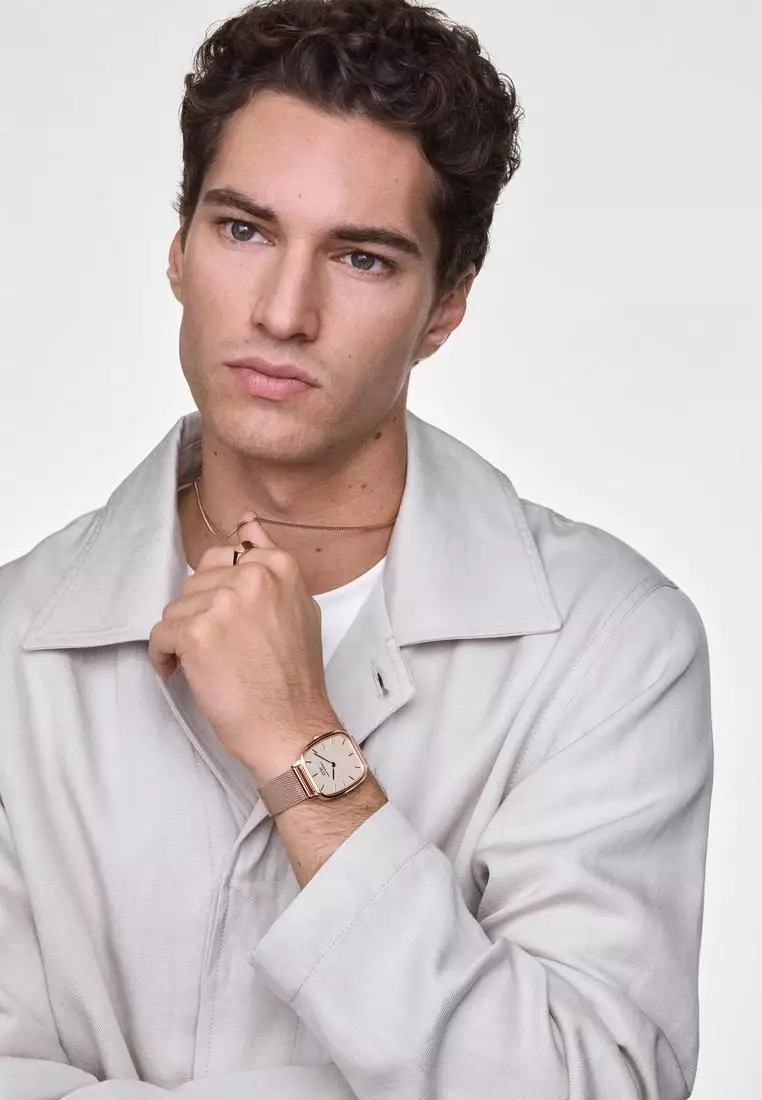 Buy Daniel Wellington Marlon Melrose Linen - Men Watch stainless steel ...