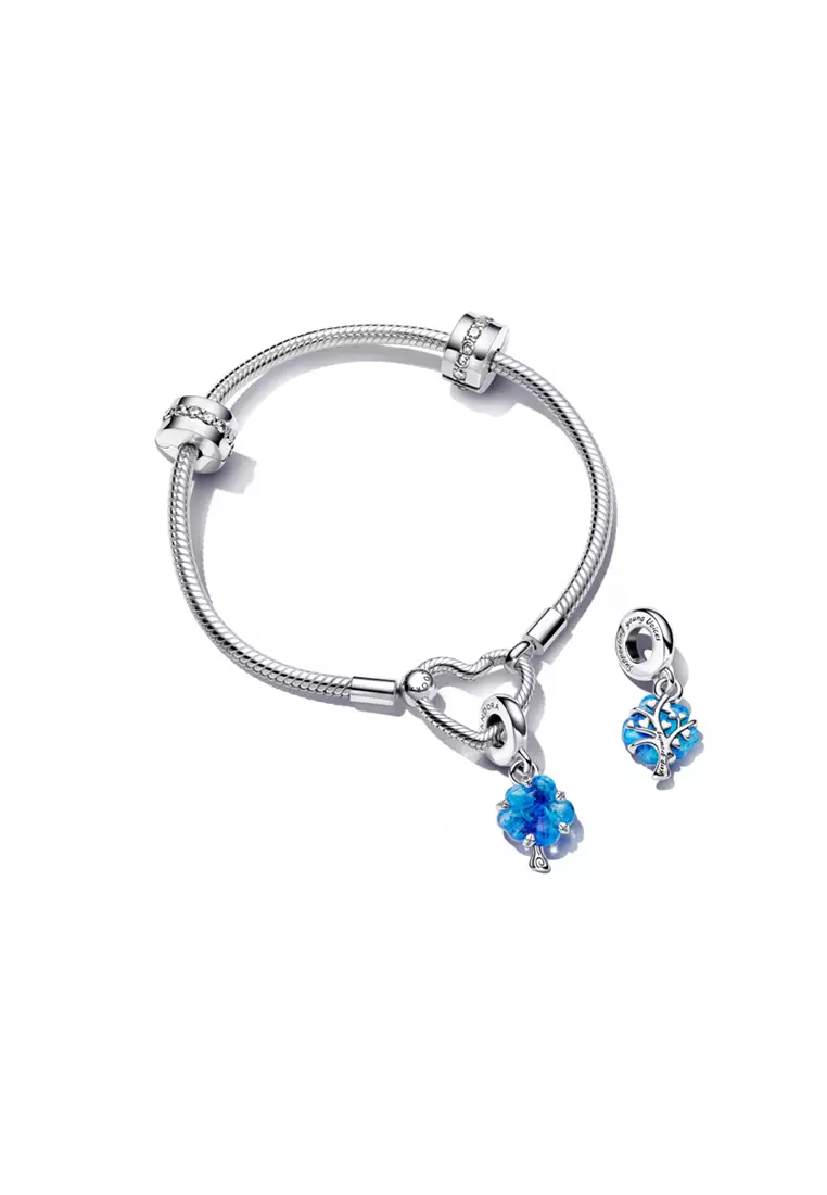 Buy PANDORA Pandora Blue Murano Glass Family Tree Dangle Charm Online ...