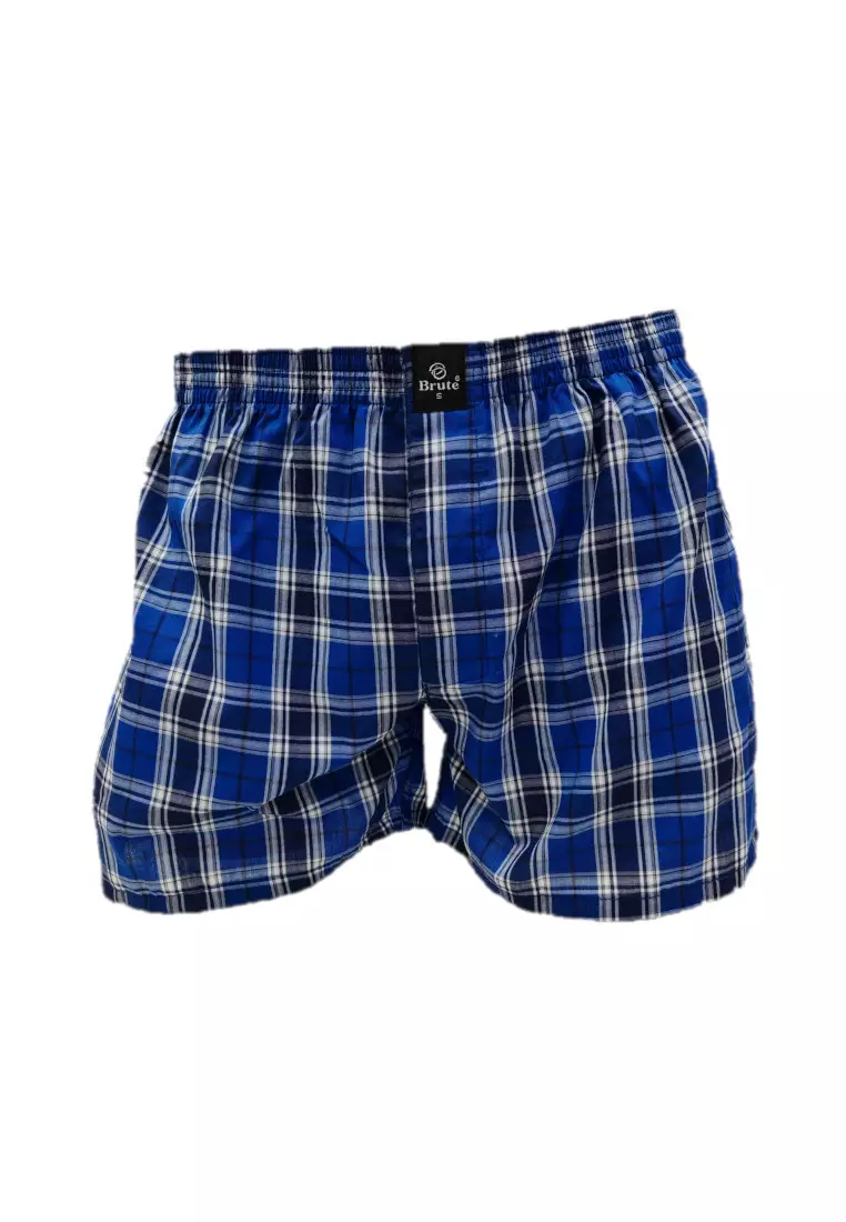 Buy BRUTE Mixed Checkered Cotton Boxer Shorts Set of 6 - NEW V 2025 ...