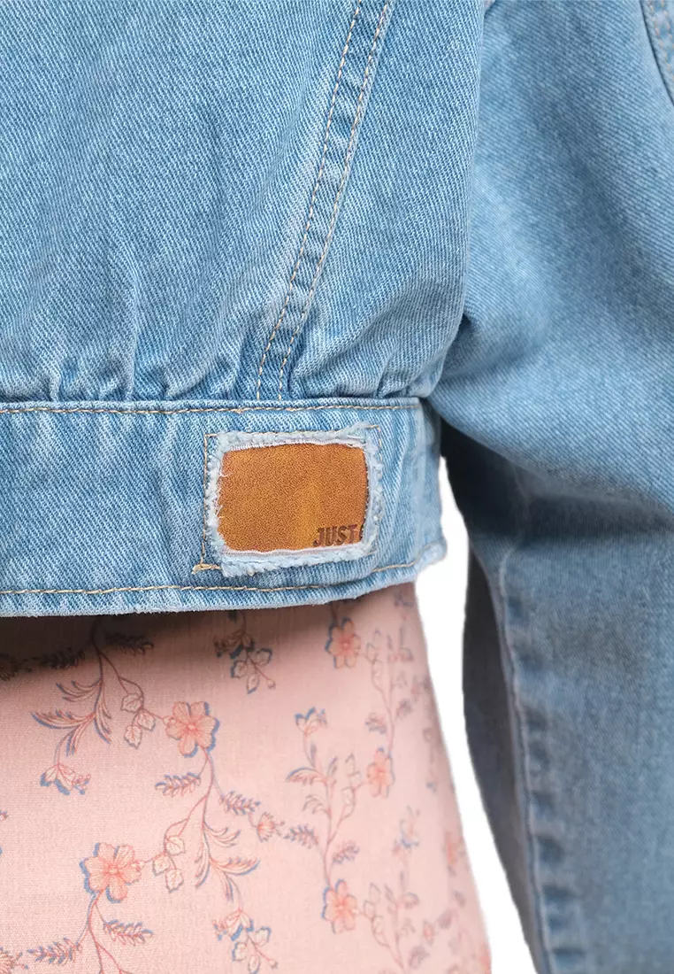 Buy JUST G Cropped Denim Jacket 2025 Online | ZALORA Philippines