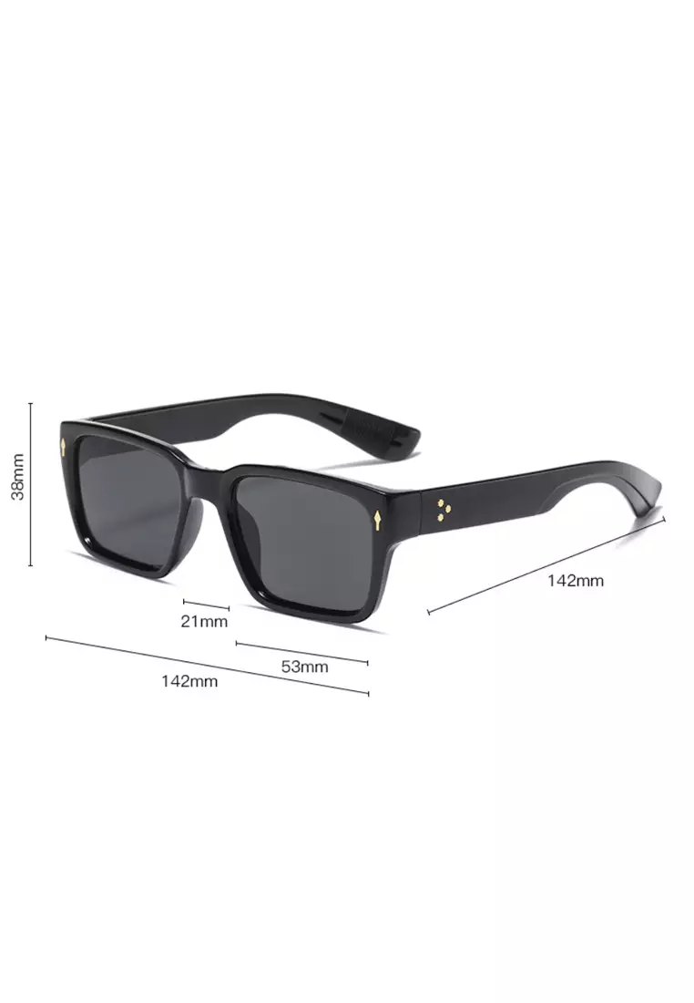 Buy Kings Collection Square Polarized Sunglasses UV 400 Protection ...