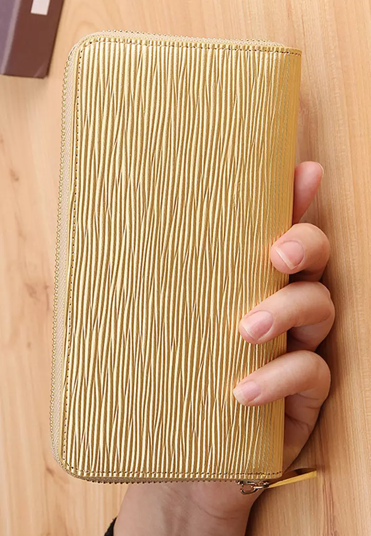 Buy ZITIQUE Pressure double folding long wallet 2025 Online | ZALORA