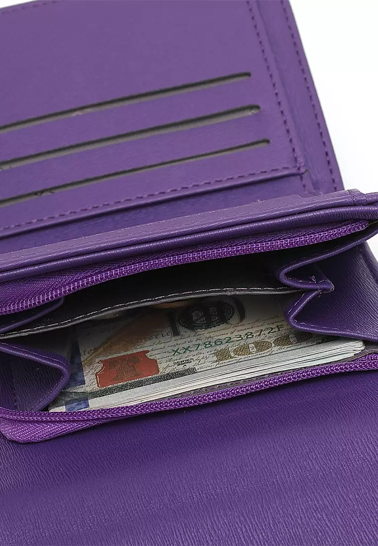 Buy Volkswagen Women's RFID Short Purse / Wallet - Purple 2025 Online ...