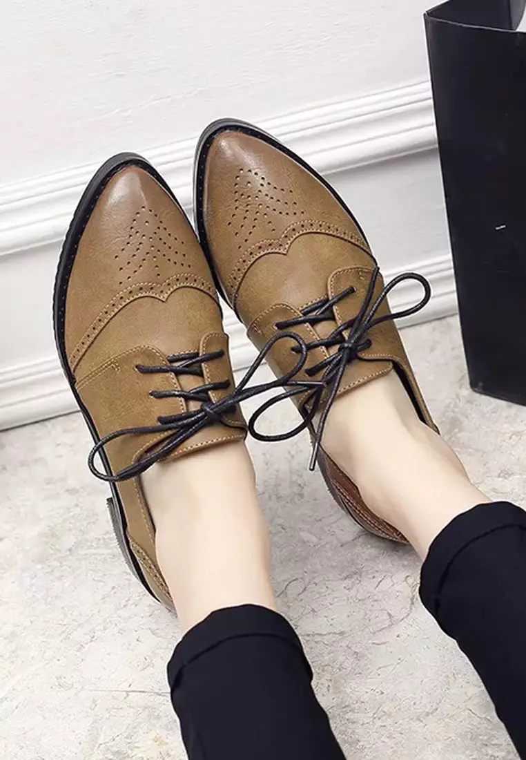 Twenty Eight Shoes VANSA Vintage 2 Tones Oxford Shoes VSW-F76666 2025 ...