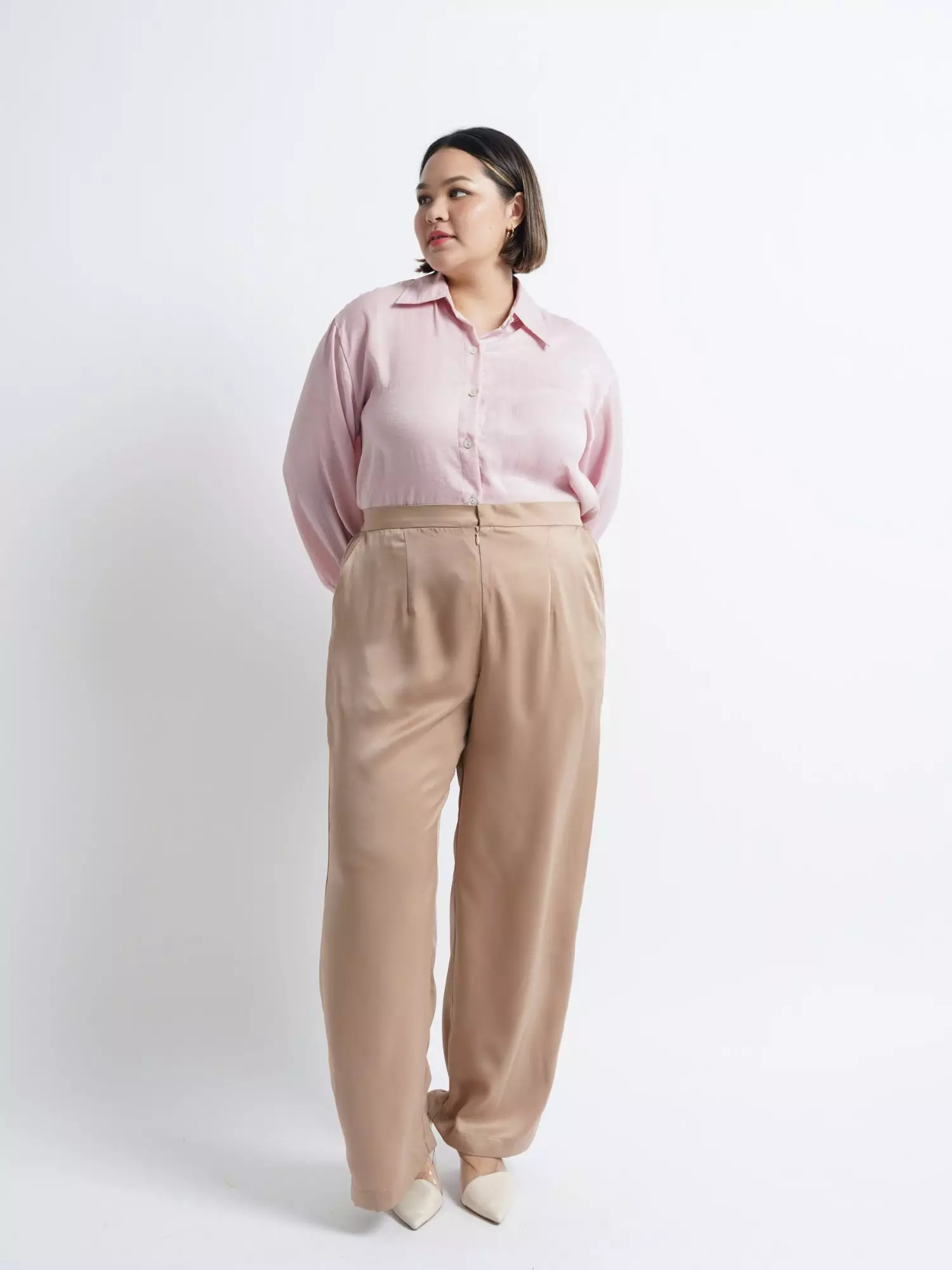 Jual Xtramiles Plus Size Silk Pants Nolan Latte Original 2025 | ZALORA ...