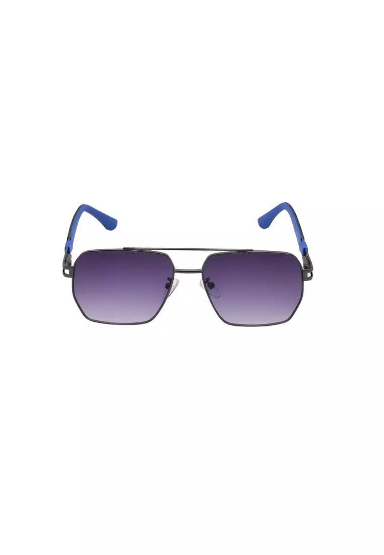 Buy Dandelion Rectangle Textured Midsection Two Toned Temple Sunglasses ...
