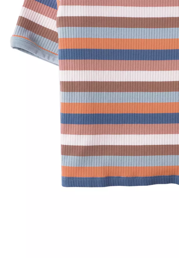 Buy Gingersnaps Boys Lewis Rib Tee With Stripes 2025 Online | ZALORA Philippines