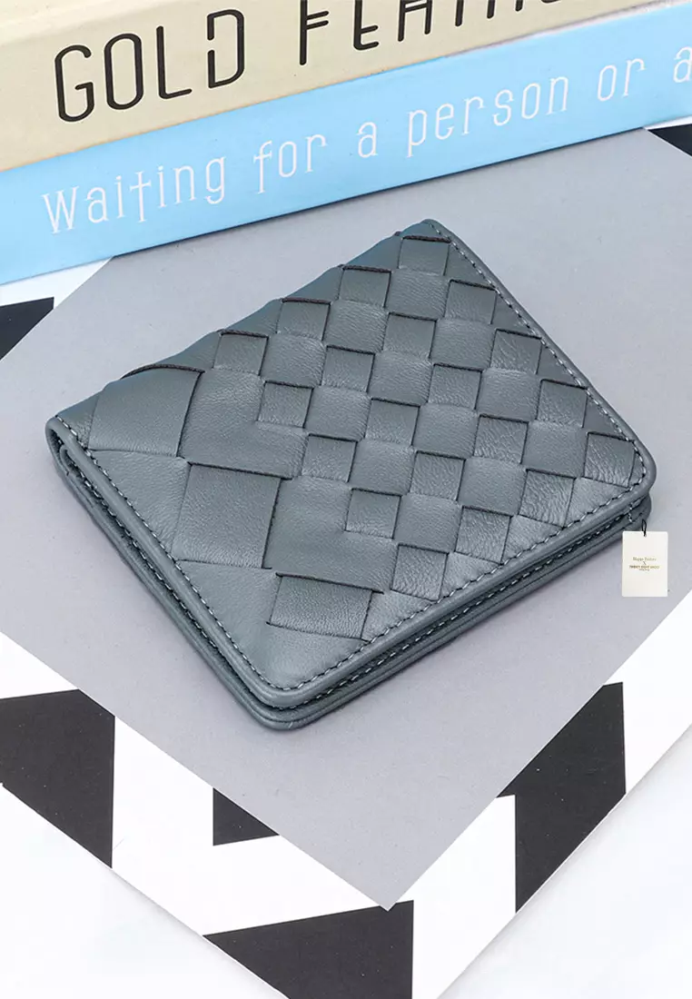 Buy HAPPY FRIDAYS Weave Sheepskin Bi-Fold Wallet JW YT-1506 2024 Online ...