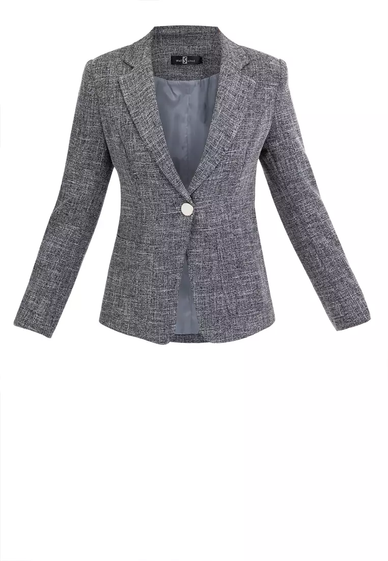 Buy Well Suited Premium Textured Suit Blazer 2026 Online | ZALORA ...