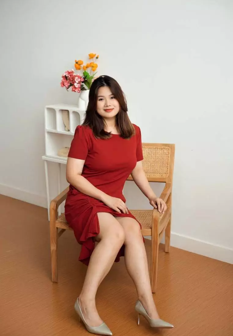 Buy Jojo Fashion House DRESS WITH ADJUSTABLE STRING Online | ZALORA ...