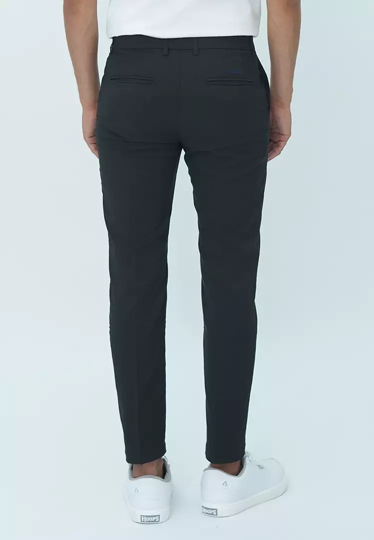 Jual Johnwin Johnwin - Sigma Ankle Pants - Slim Fit - Hitam - F.1024. ...
