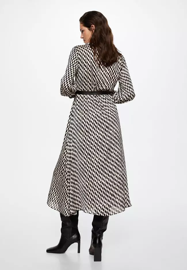 Buy Mango Rhombus Patterned Dress 2025 Online | ZALORA Philippines
