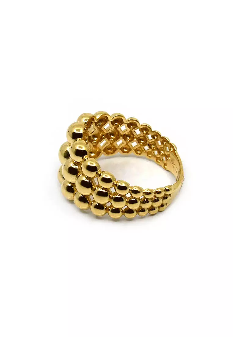 Buy CEBUANA LHUILLIER JEWELRY 18K Italian Made Yellow Gold Lady Ring ...