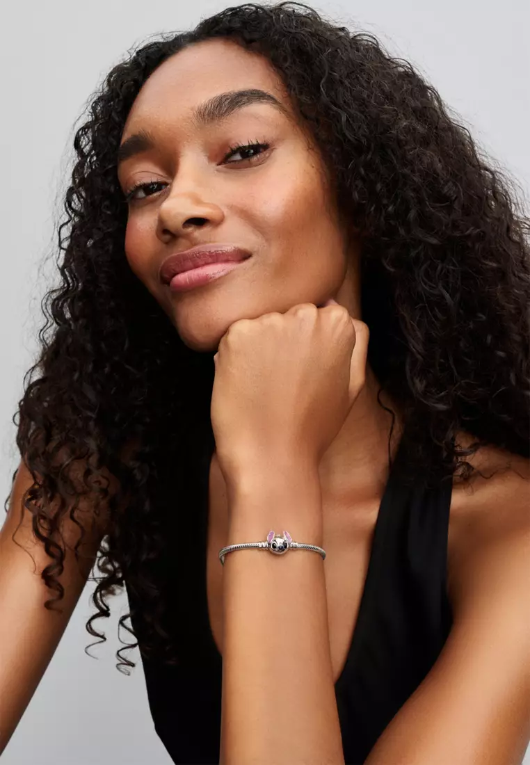 Buy PANDORA Pandora x Disney Stitch Snake Chain Bracelet Online ...