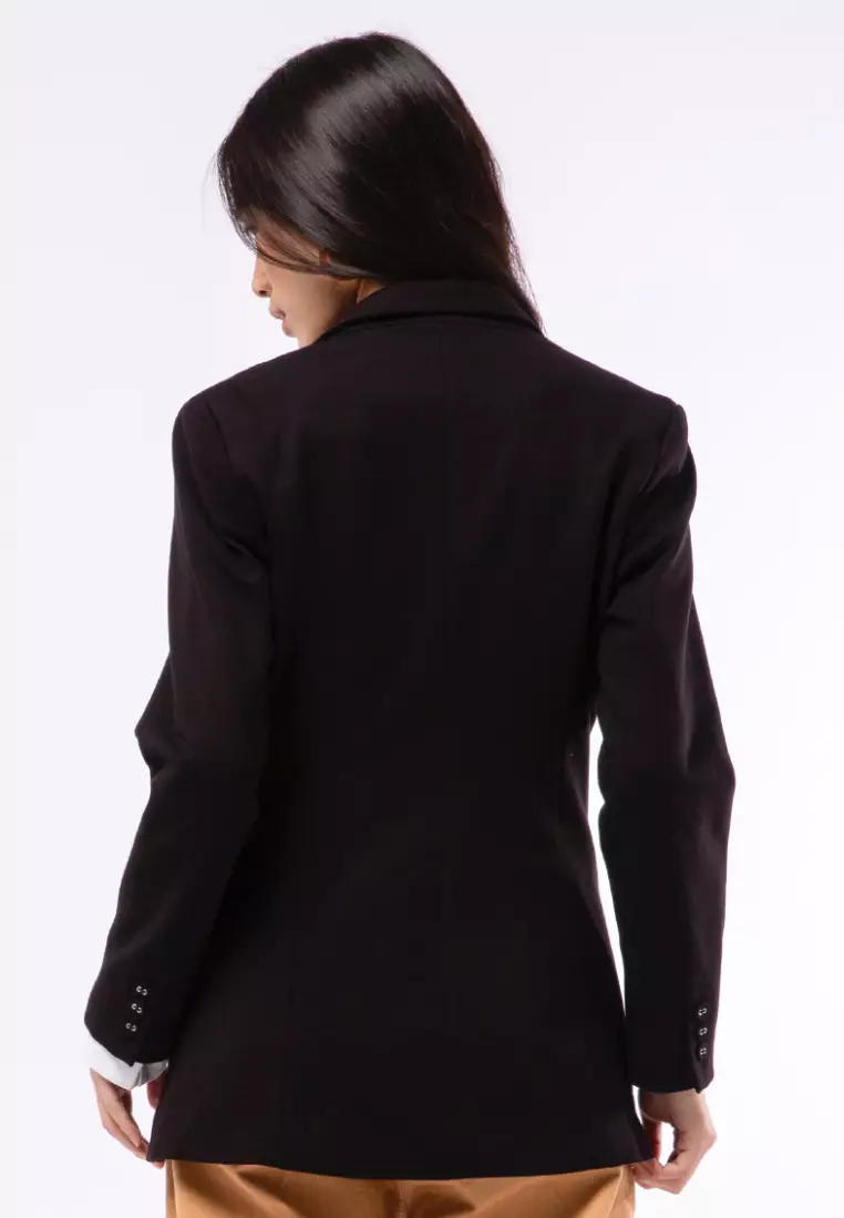 Jual Executive Basic 4-Way Stretch Long Blazer Original 2024 | ZALORA ...