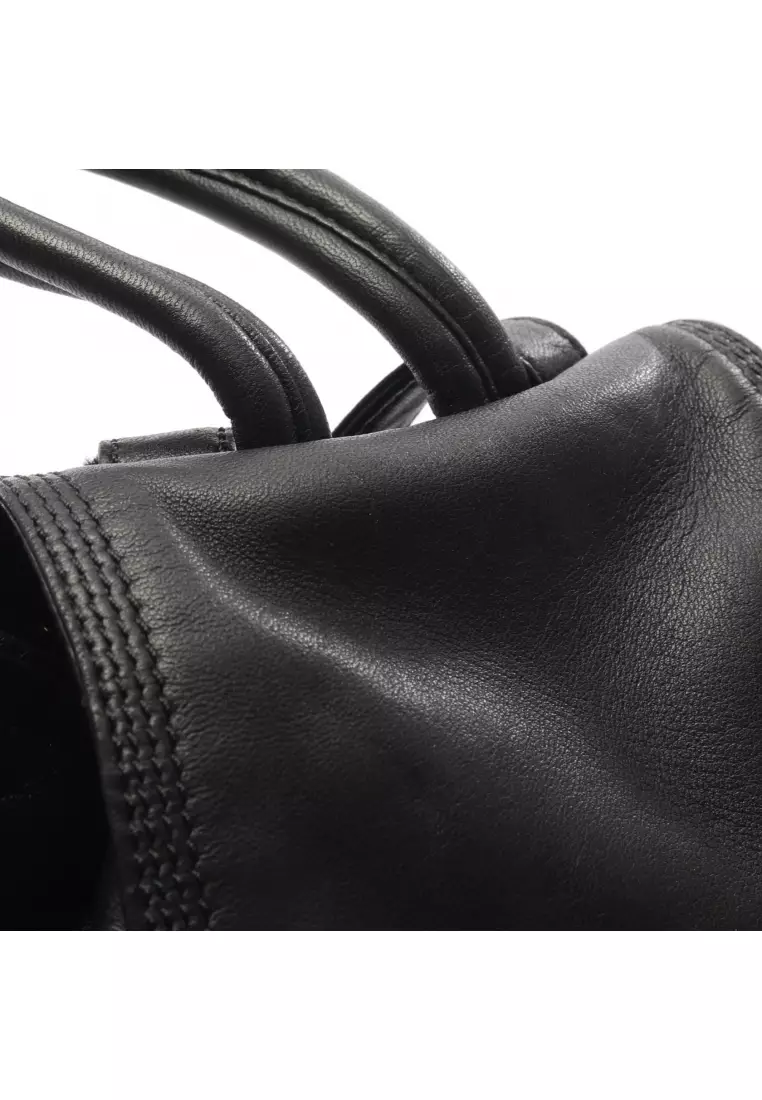 LOEWE Pre-Loved LOEWE Anagram Backpack rucksack leather black 2025 ...
