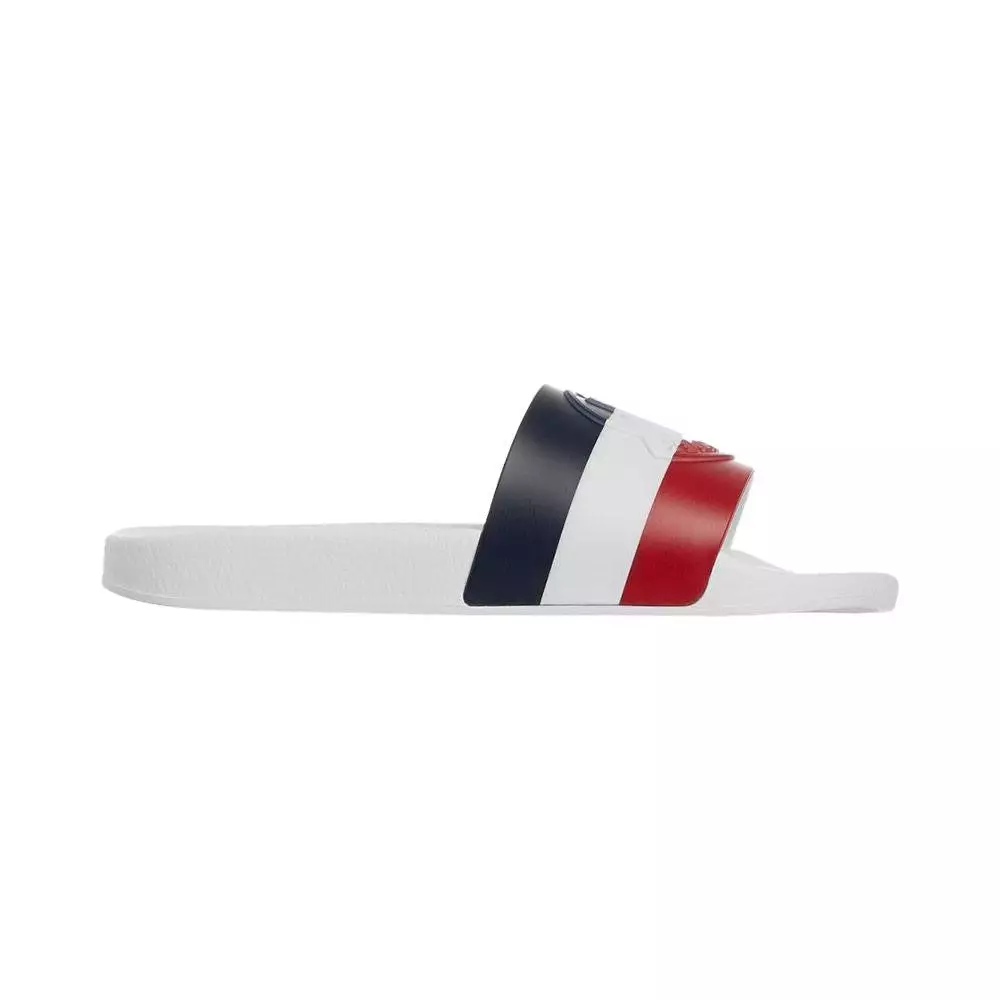 Jual Moncler Moncler Basile French Flag Sandal Slide White Original ...
