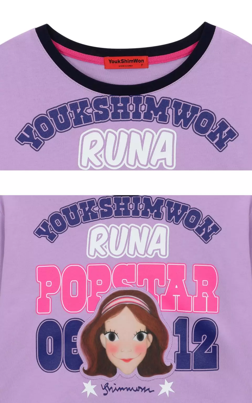 Jual Youk Shim Won Pop Star Semi Crop T-Shirt F Luna Original 2026 ...