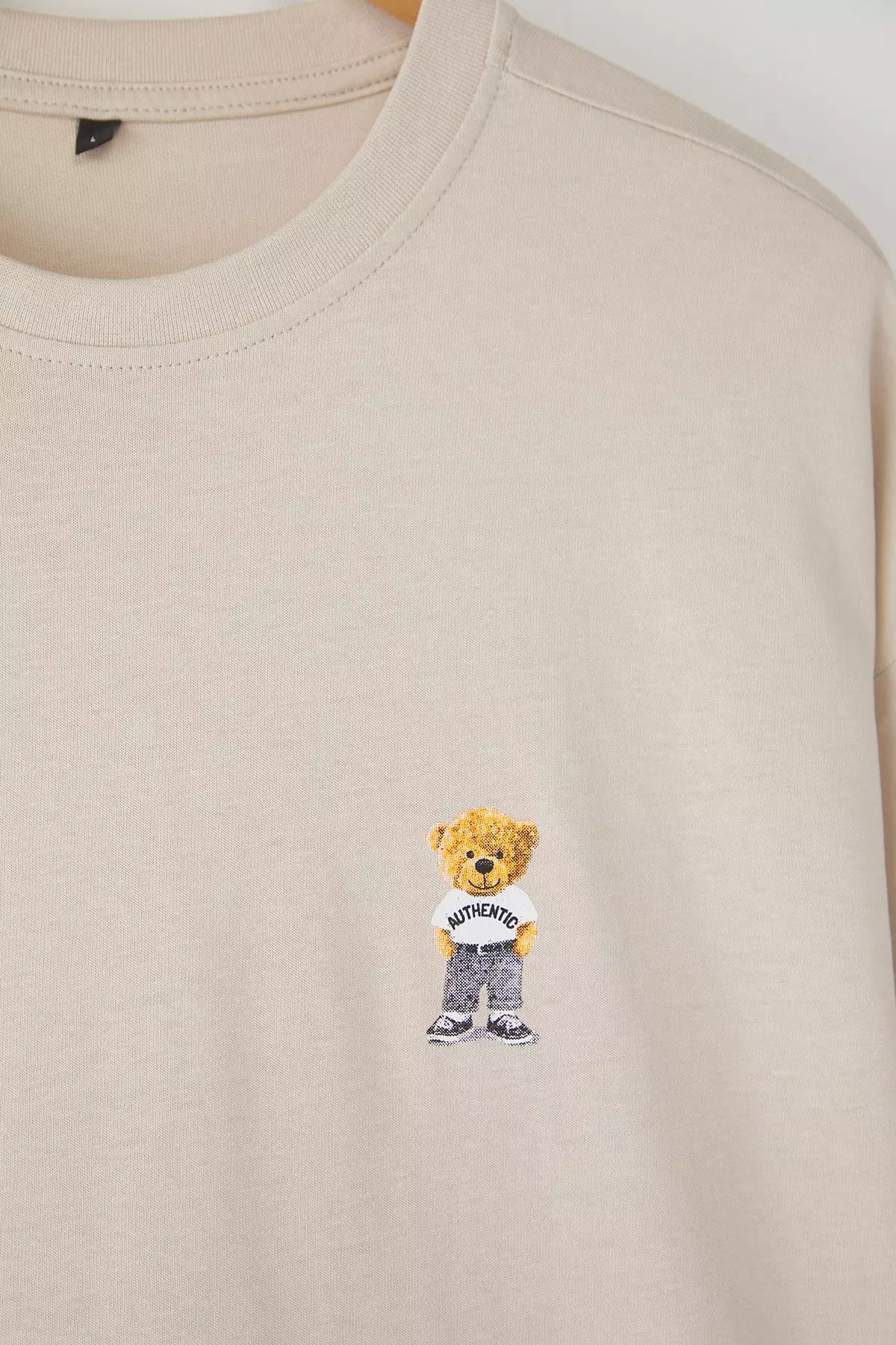 Jual Trendyol Stone Unisex Regular/Normal Cut Teddy Bear Printed 100% ...