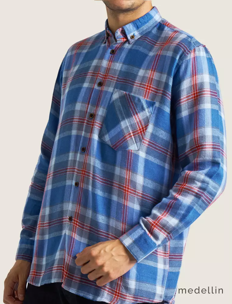 Jual Medellin MEDELLIN Kemeja Flanel / Flannel Pria Lengan Panjang ...