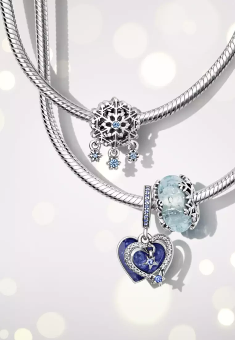 Buy PANDORA Pandora Icy Snowflake Drop Charm Online | ZALORA Malaysia