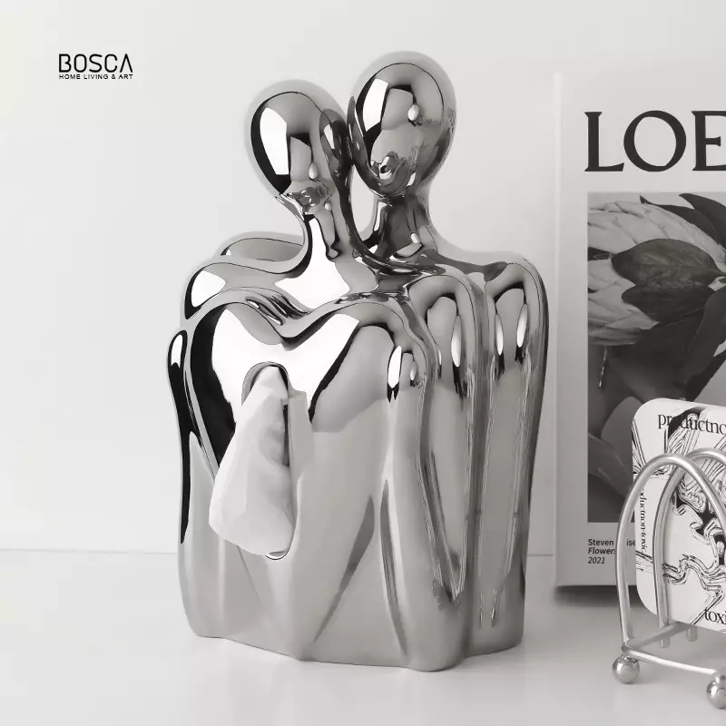 Jual Bosca Living Couple Hugging Tissue Box Holder / Dekorasi Pajangan ...