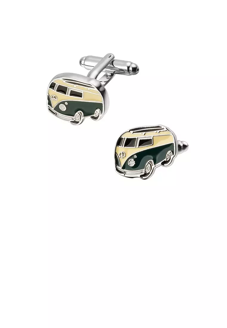 Buy SOEOES Simple and Fashion Enamel Bus-shaped Cufflinks 2025 Online ...