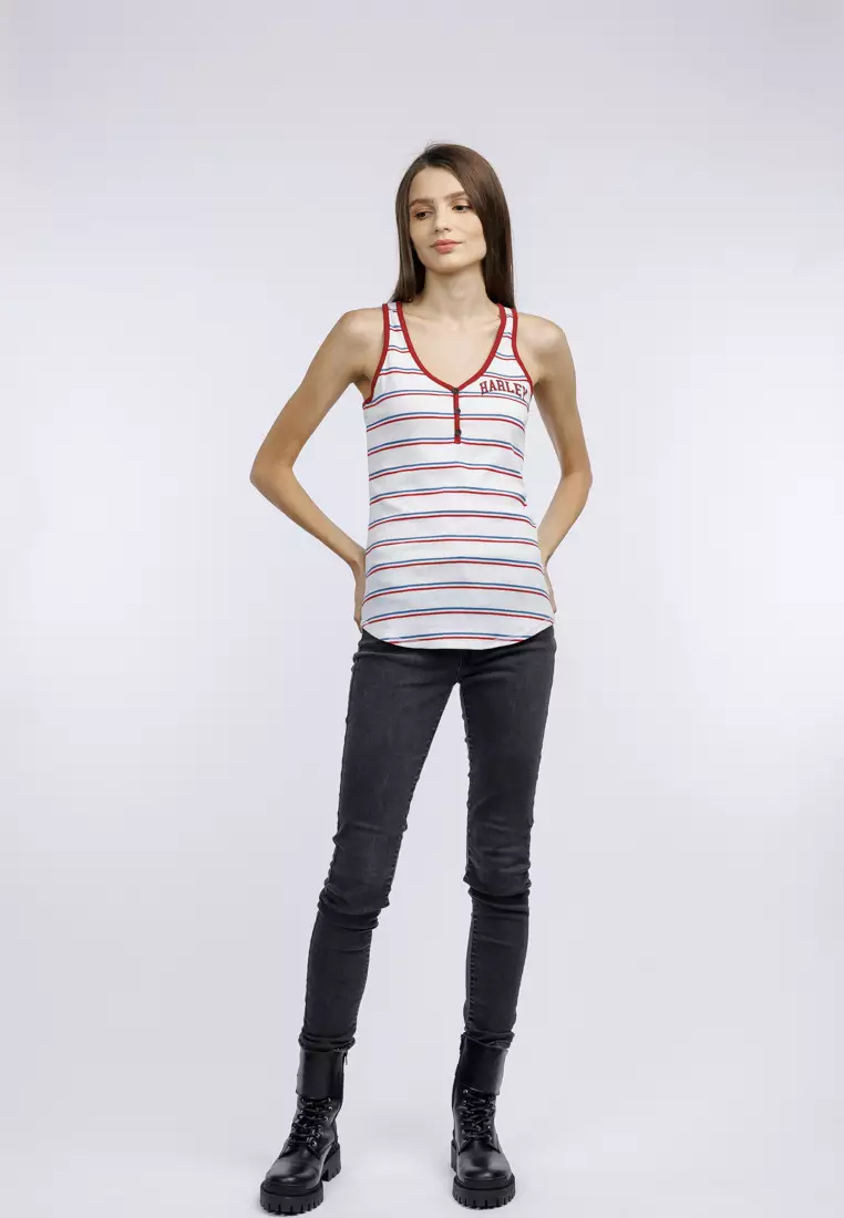 Buy Harley-Davidson Harley-Davidson Star Spangled Banner Henley Tank ...