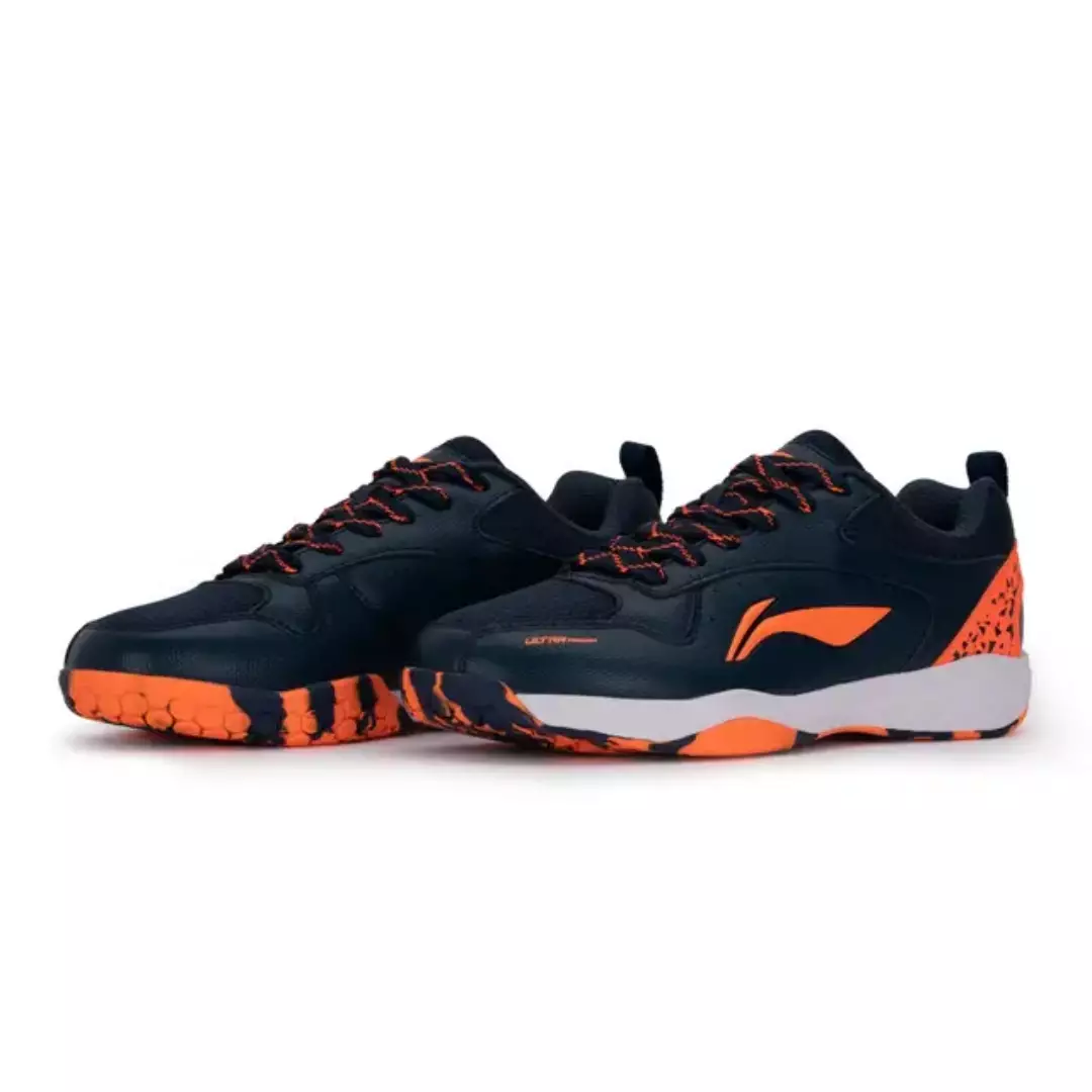 Jual LI-NING Li-Ning Badminton Shoes Ultra Power AYTT045-6 Navy/Orange ...