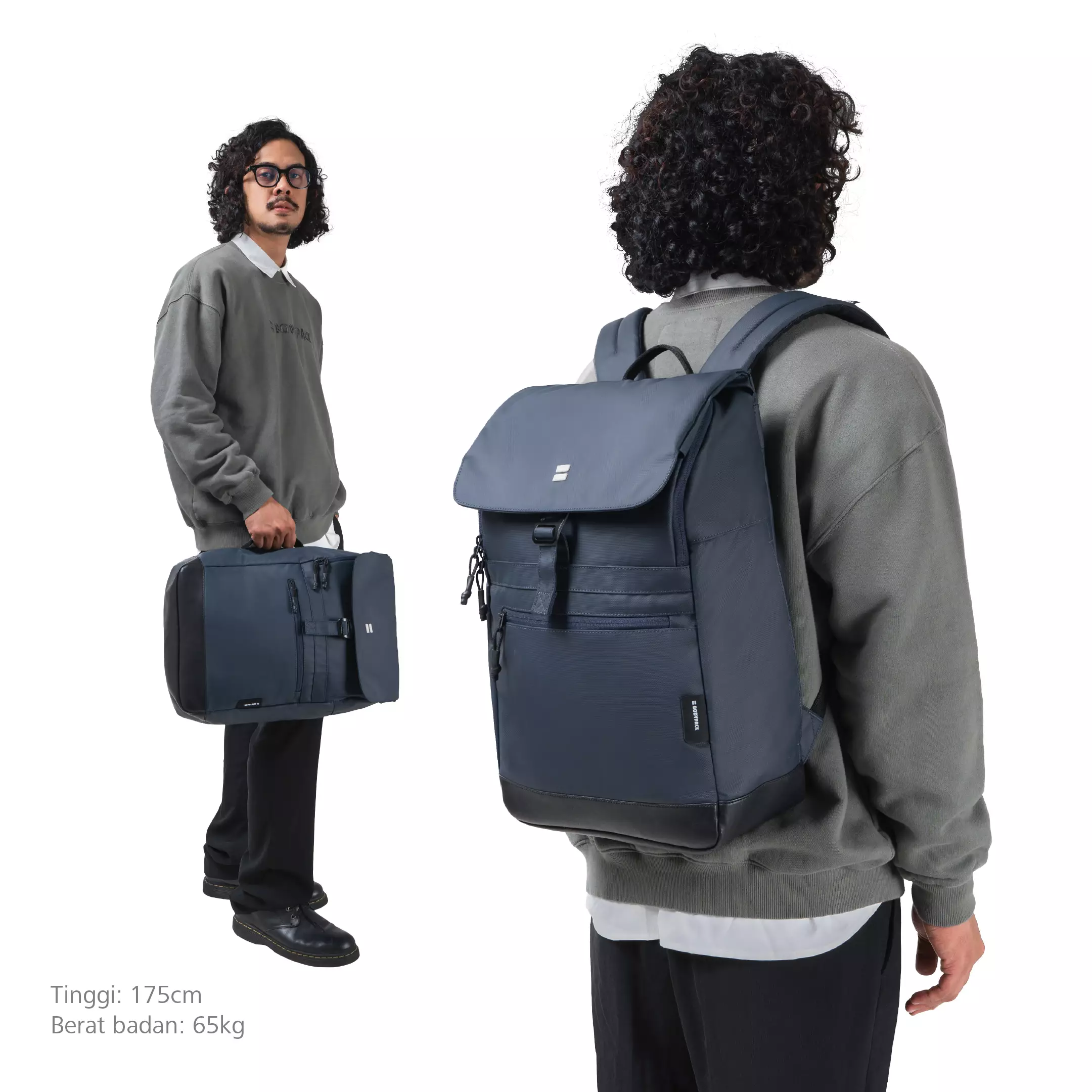 Jual Bodypack Bodypack Modest 1.2 Laptop Backpack Tas Laptop - Navy ...