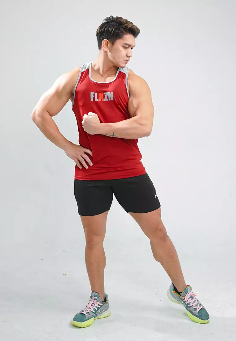 Jual Flexzone Tanktop Sports FLXZN series Maroon Original 2026 | ZALORA ...