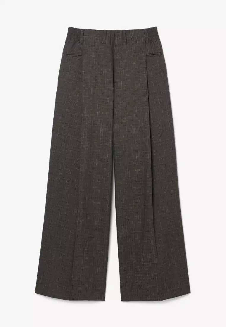 Buy Lacoste Runway Oversized Tailored Wool Pants 2026 Online | ZALORA