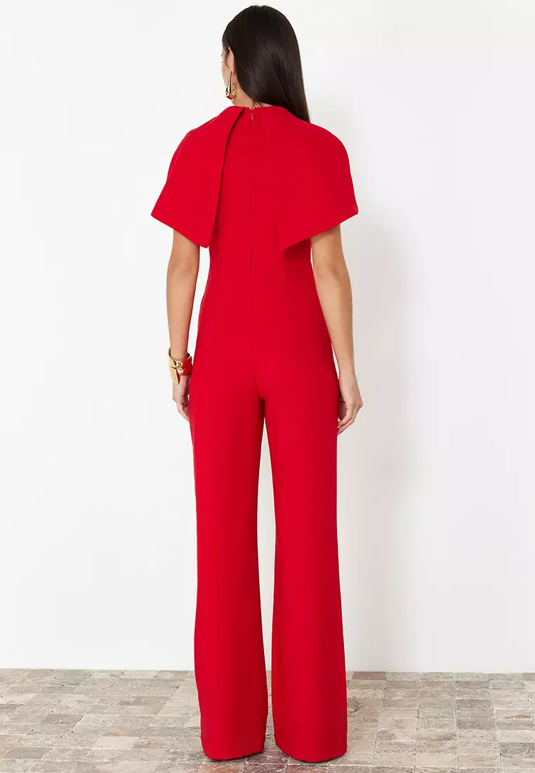 Jual Trendyol Red Overalls Original 2025 | ZALORA Indonesia