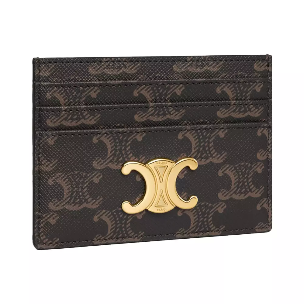 Jual Celine Celine Card Holder Logo In Triomphe Canvas Tan Original 2024 | ZALORA Indonesia