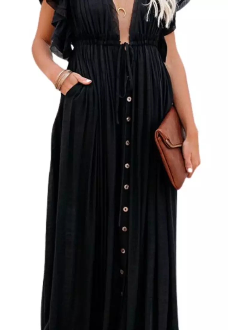 Buy THE LOUNGE EDIT Eshana Dress - Black 2025 Online | ZALORA Philippines