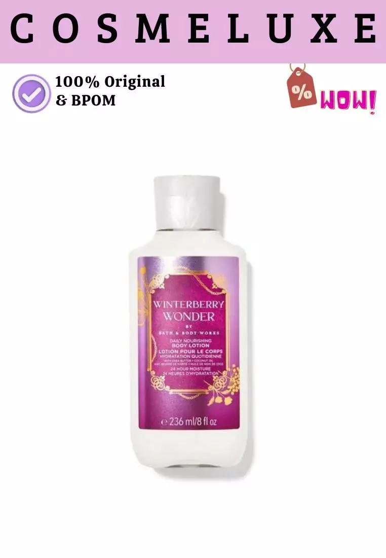 Jual Bath and Body Works BBW Body Lotion Winterberry Wonder 236 ml ...