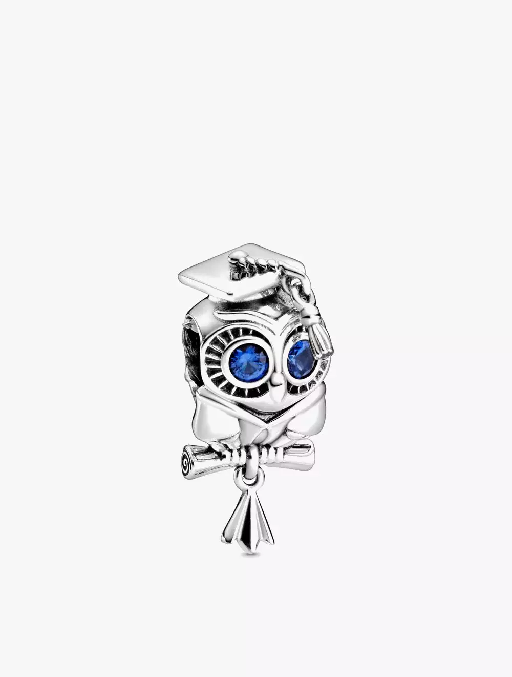 Jual Pandora Graduation owl sterling silver charm with stellar blue ...