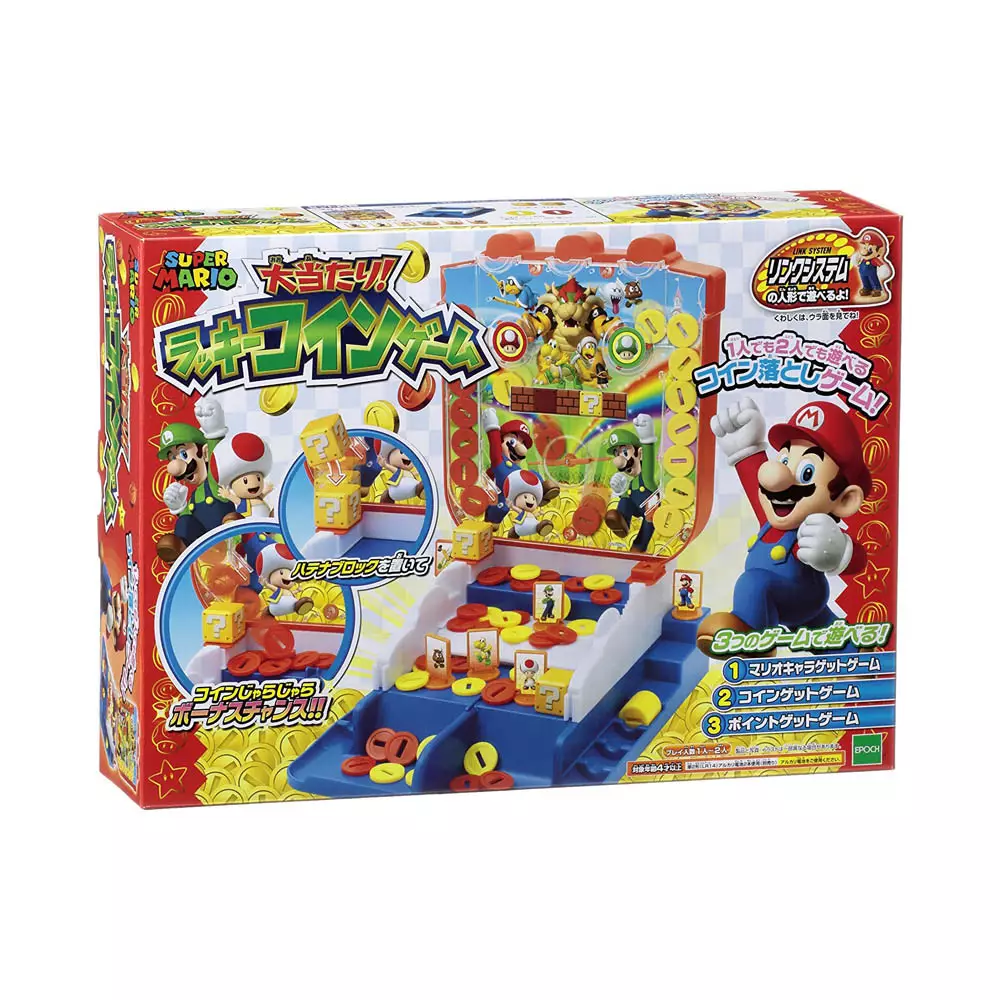 Jual TOYS KINGDOM Epoch Set Mainan Super Mario Lucky Coin Game ...