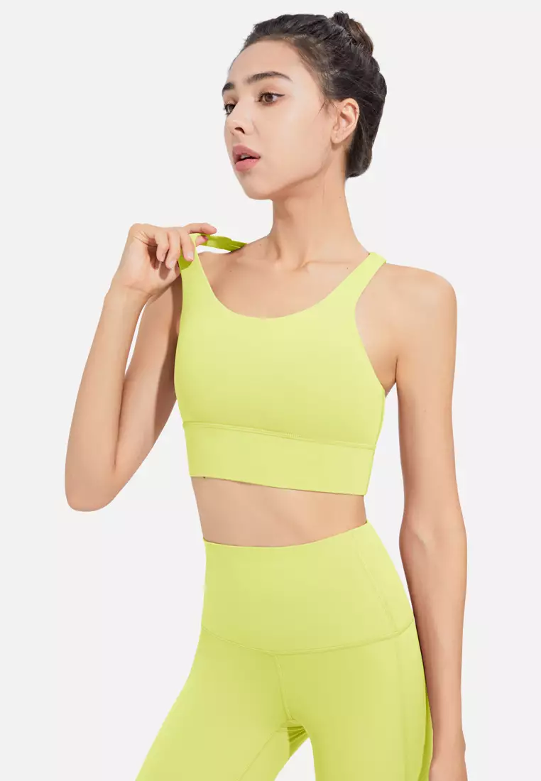 Buy HAPPY FRIDAYS Cross Back Strap Sports Bra DK-WX04 Online | ZALORA ...