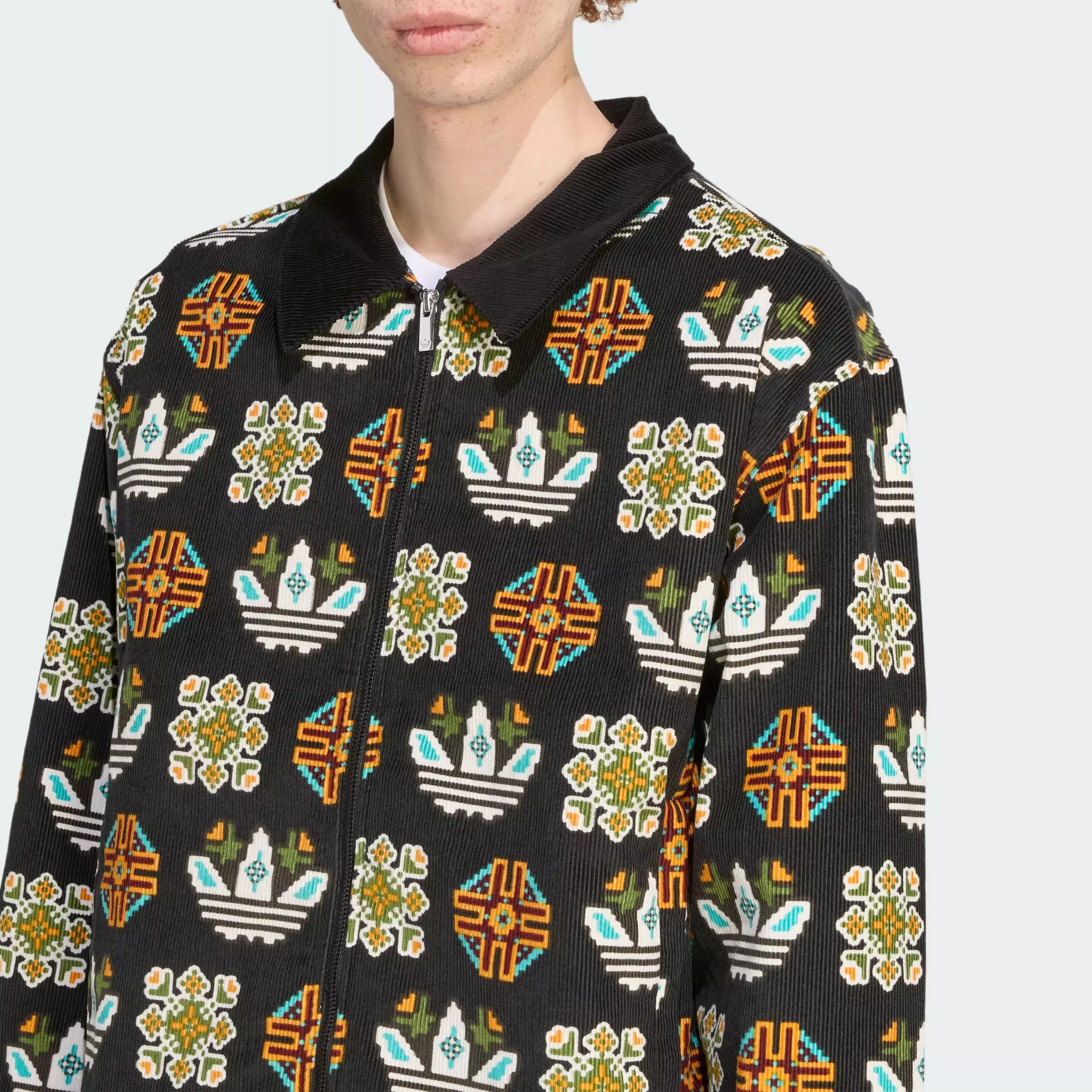 Buy ADIDAS Monogram Allover Print Loose Coach Jacket 2025 Online | ZALORA