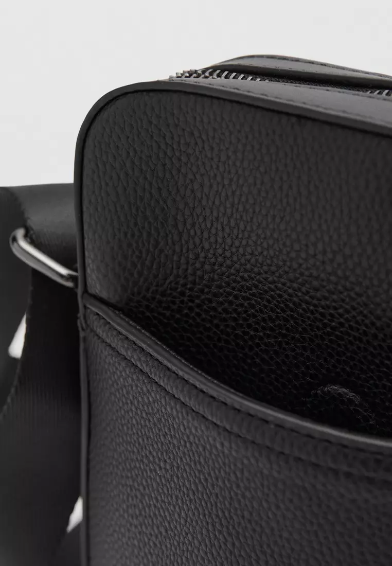 Jual MANGO Man Patent Faux-Leather Shoulder Bag Original 2026 | ZALORA ...