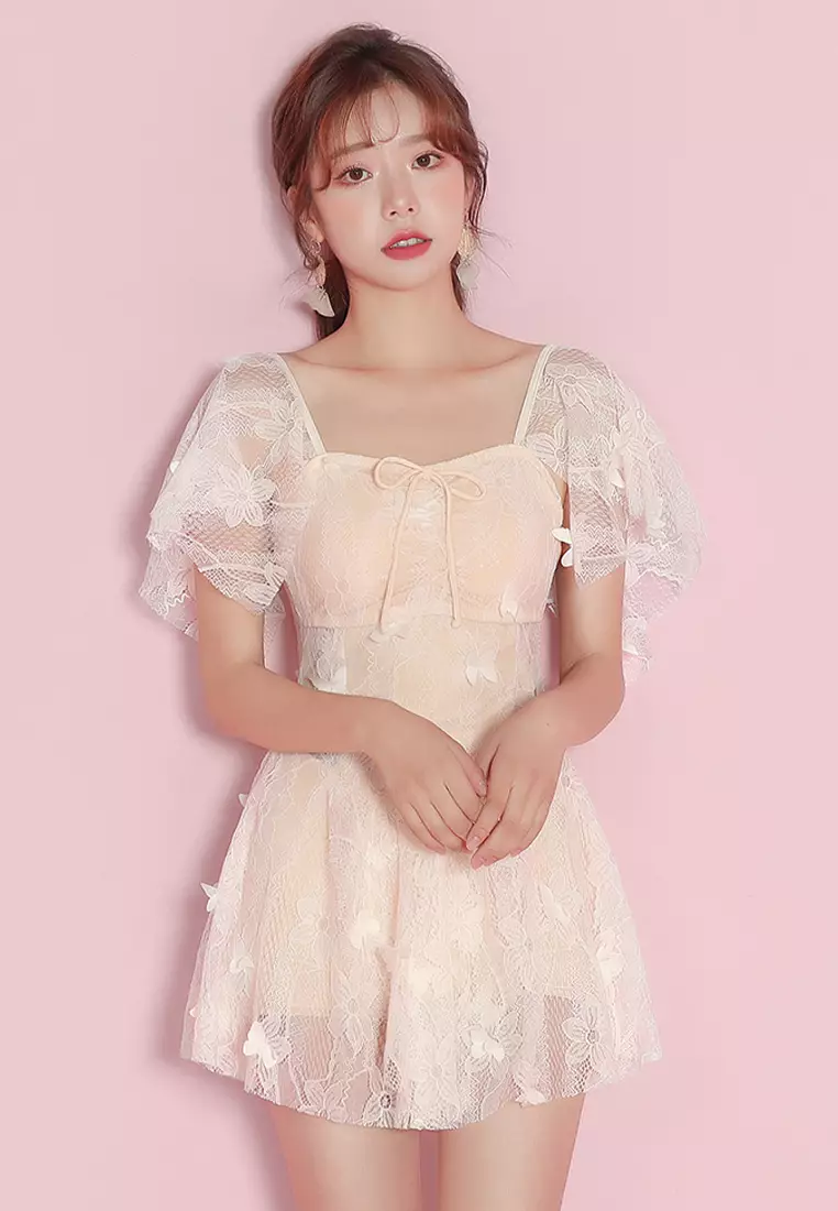 Buy Zitique Sweet Tulle One Piece Swimsuit 2024 Online Zalora Philippines