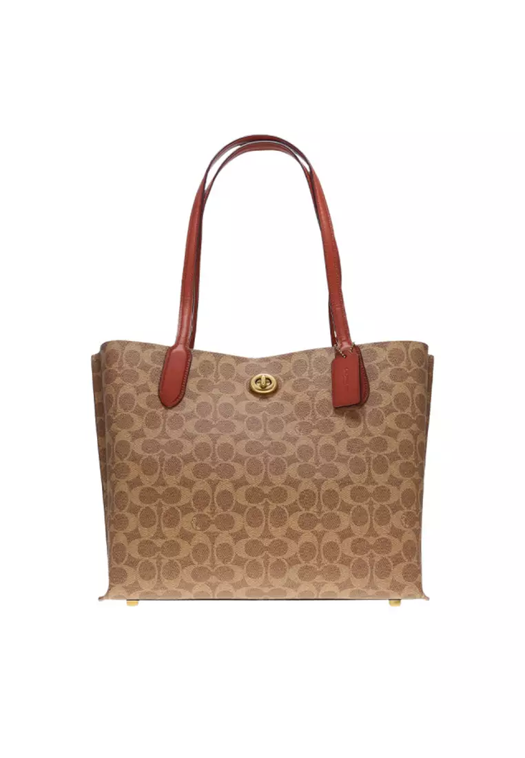 Buy Coach Willow Tote Bag In Signature Canvas C0693 2025 Online | ZALORA
