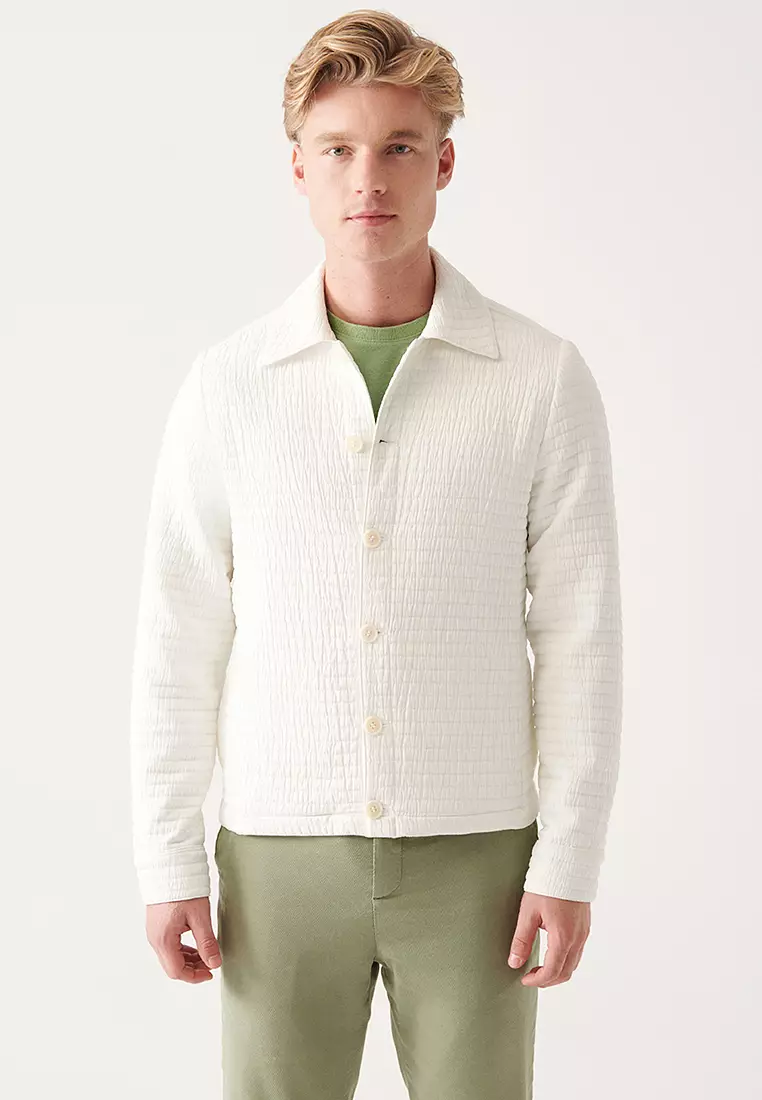 Buy Avva Quilted Textured Jacket Online | ZALORA Malaysia